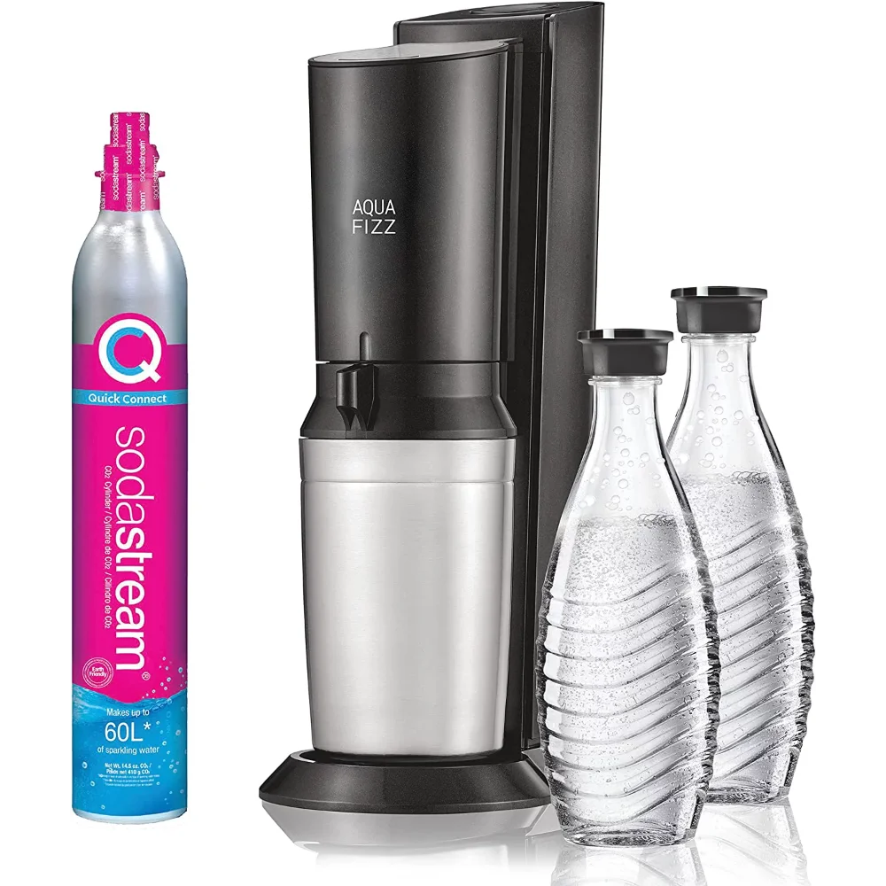 SodaStream-Aqua-Fizz-Sparkling-Water-Maker-Kit-Black-with-Co2-Glass ...