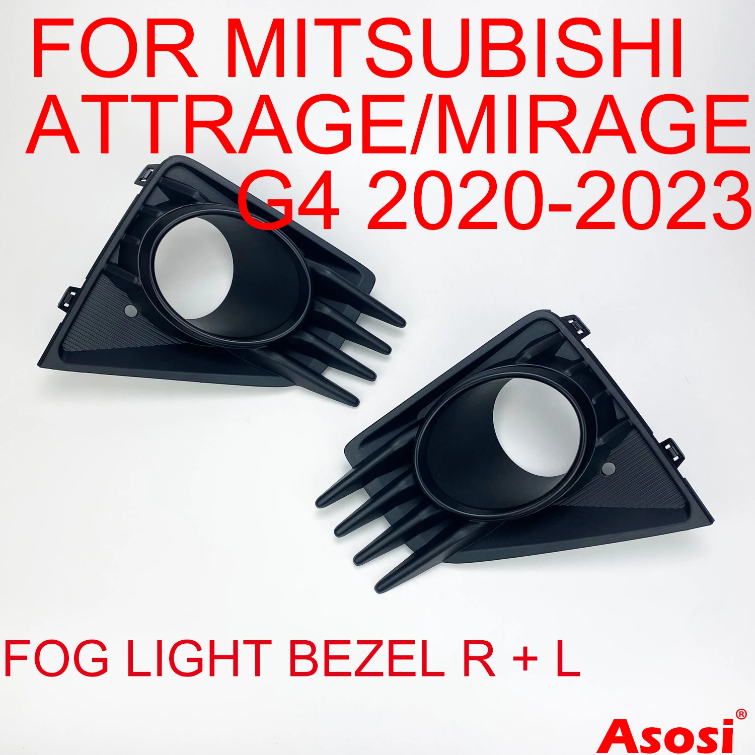 Front-Bumper-Fog-Light-Bezel-Trim-Cover-Frame-For-Mitsubishi-Mirage-G4 ...