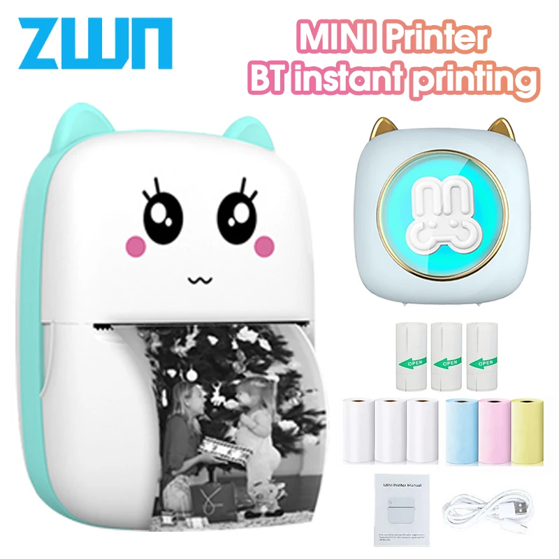 ZWN-Portable-Bluetooth-Mini-Printer-Mobile-Phone-Photo-Title-Note-Print ...