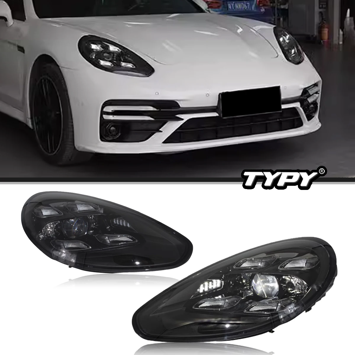 Car-Light-Head-Lamps-For-Porsche-Panamera-2010-2011-2012-2013-Full-LED ...