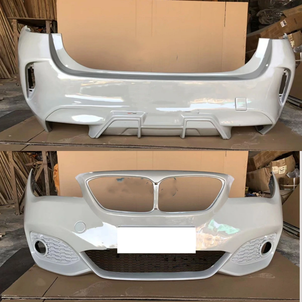 Body-Kit-ABS-Front-Rear-Bumper-for-BMW-X1-E84-09-15-Tail-Throat ...