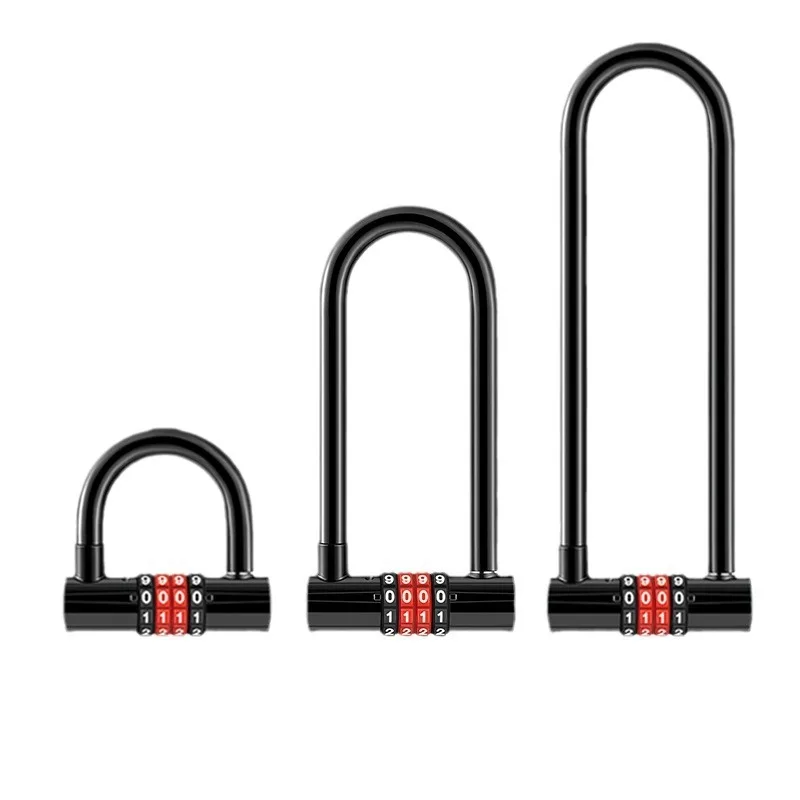 Extended-U-shaped-Anti-theft-Combination-Lock-Double-Glass-Door-Shop ...