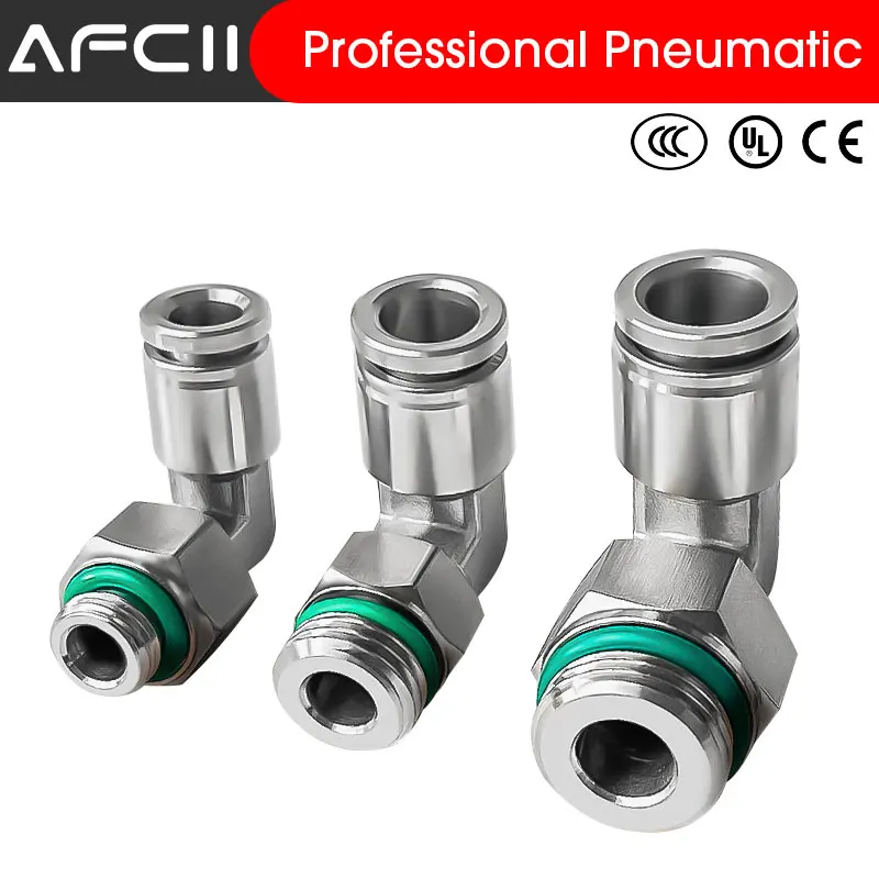 PL-G-Thread-304-Stainless-Steel-Joint-Pneumatic-Quick-Coupling-Elbow ...