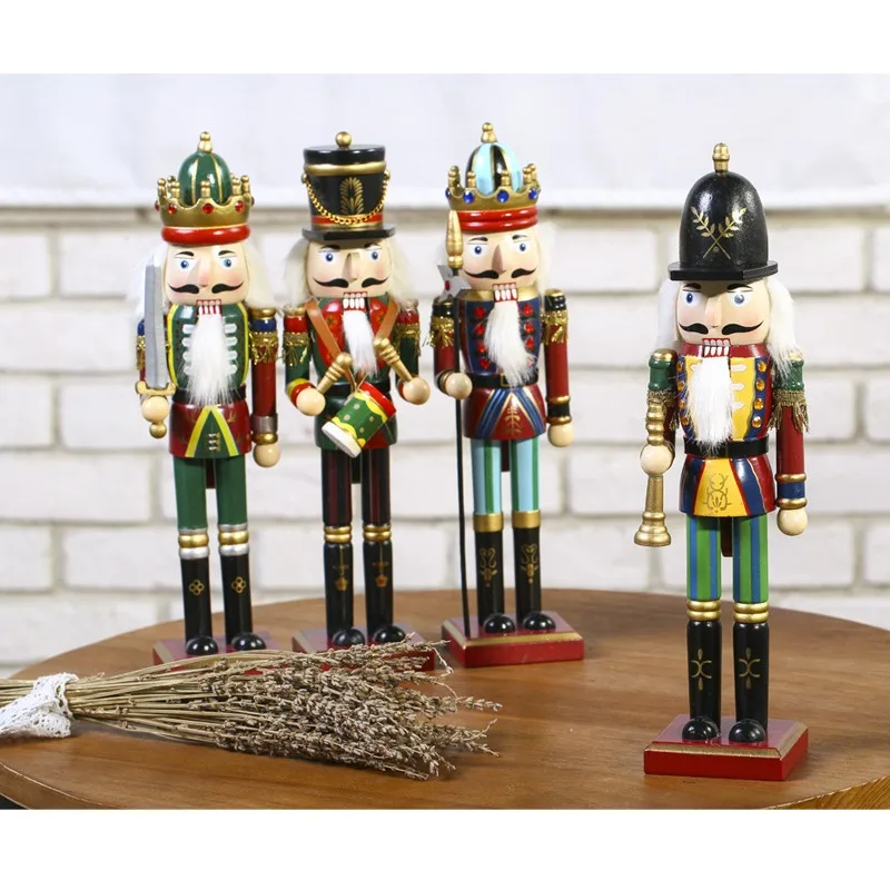 1PCS 30cm Unique Creative Walnut Soldier Puppet Figurine Decoration Gift