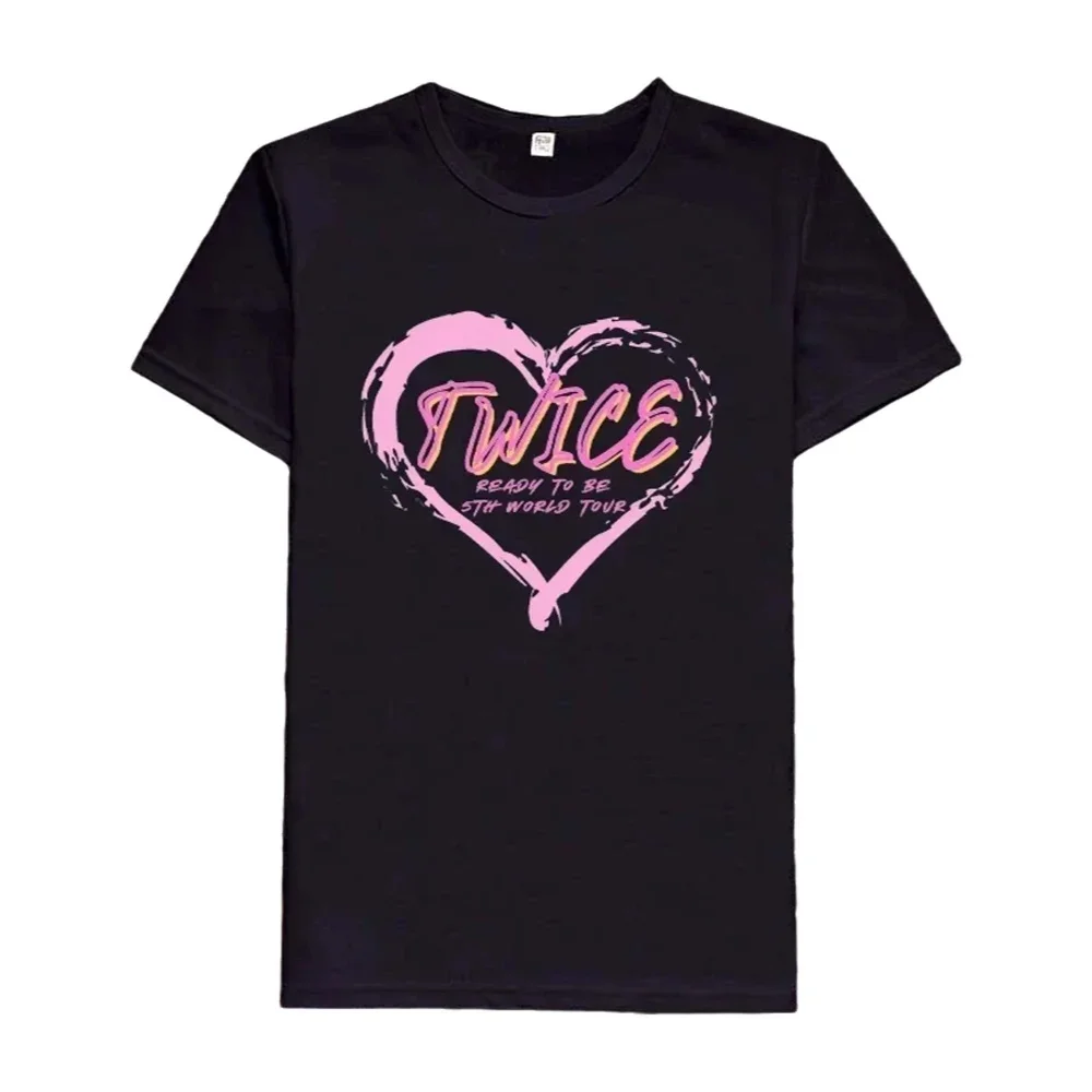 Kpop-Twice-Lovely-T-shirt-Short-Sleeve-Ready-To-Be-Album-Photo-Printing ...