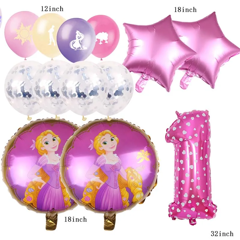 Pink-Tangled-Birthday-Balloon-Rapunzel-Princess-Party-Decoration ...
