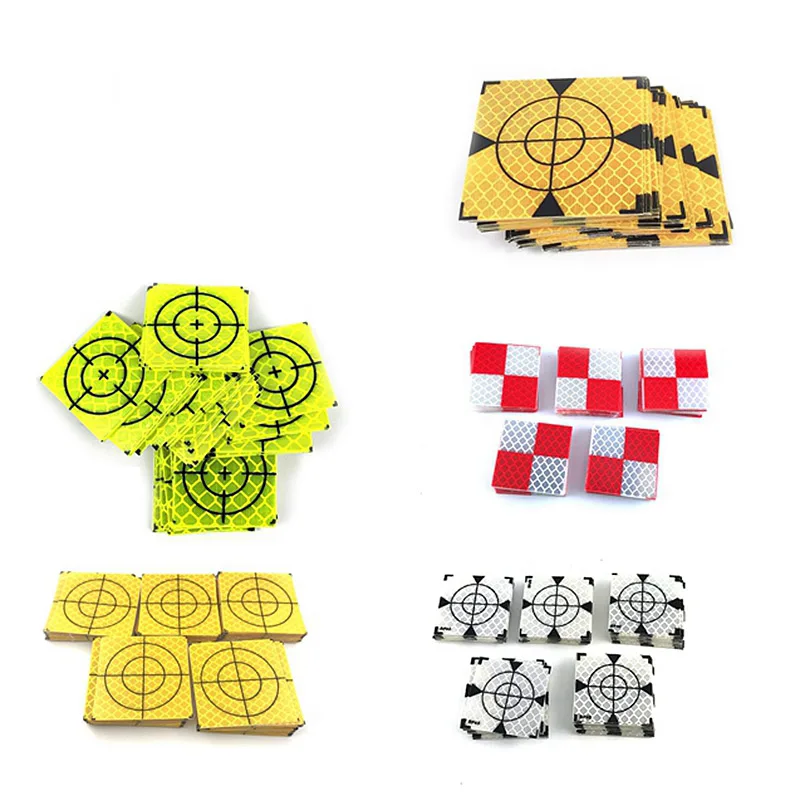 Promotion-100pcs-40-40mm-All-Colors-Reflector-Sheet-For-Total-Station ...