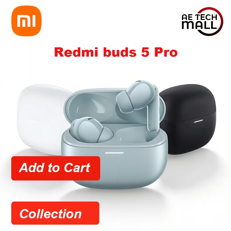 Xiaomi-Redmi-Buds-5-Pro-Noise-Cancelling-Bluetooth-TWS-Earphone-40H ...