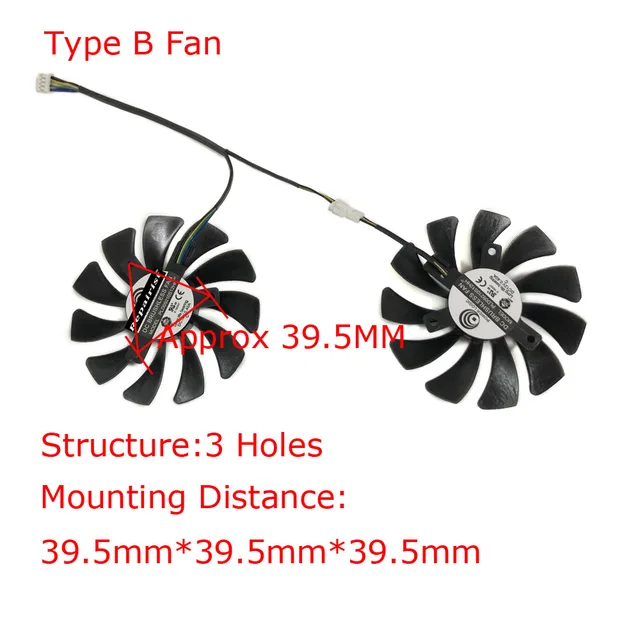 2Pcs/Set PLD09210S12HH,GPU Cooler,Video Card Fan,Graphics Cards Cooling ...
