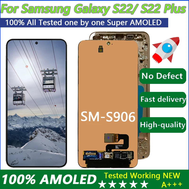 Super AMOLED Frontal S22+ Display For Samsung S22 S901 S901B S901B/DS ...