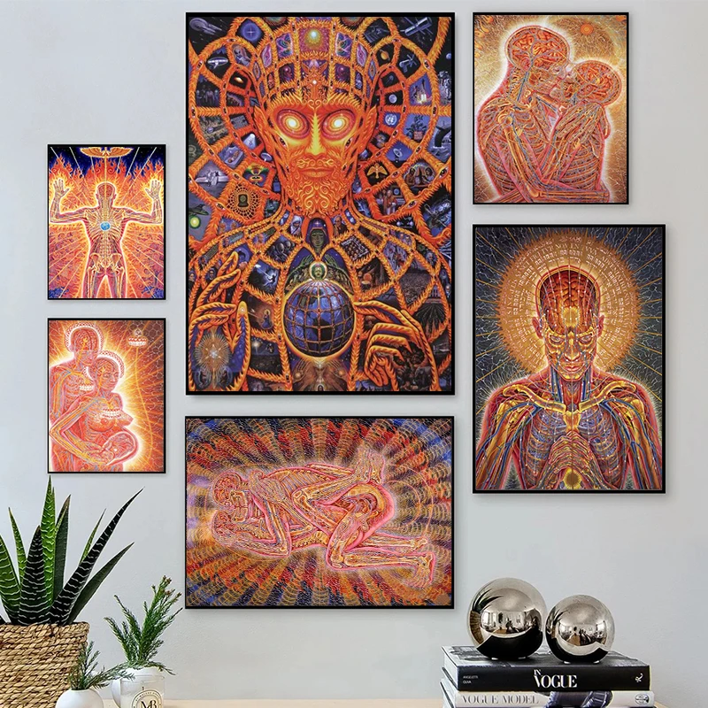 Alex Grey Meditation Poster