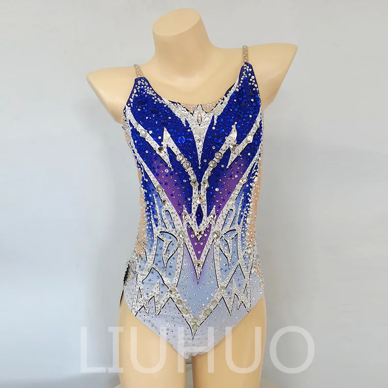 LIUHUO Leotards Girls Synchronized Swimming Suits Handmade Team Sports ...
