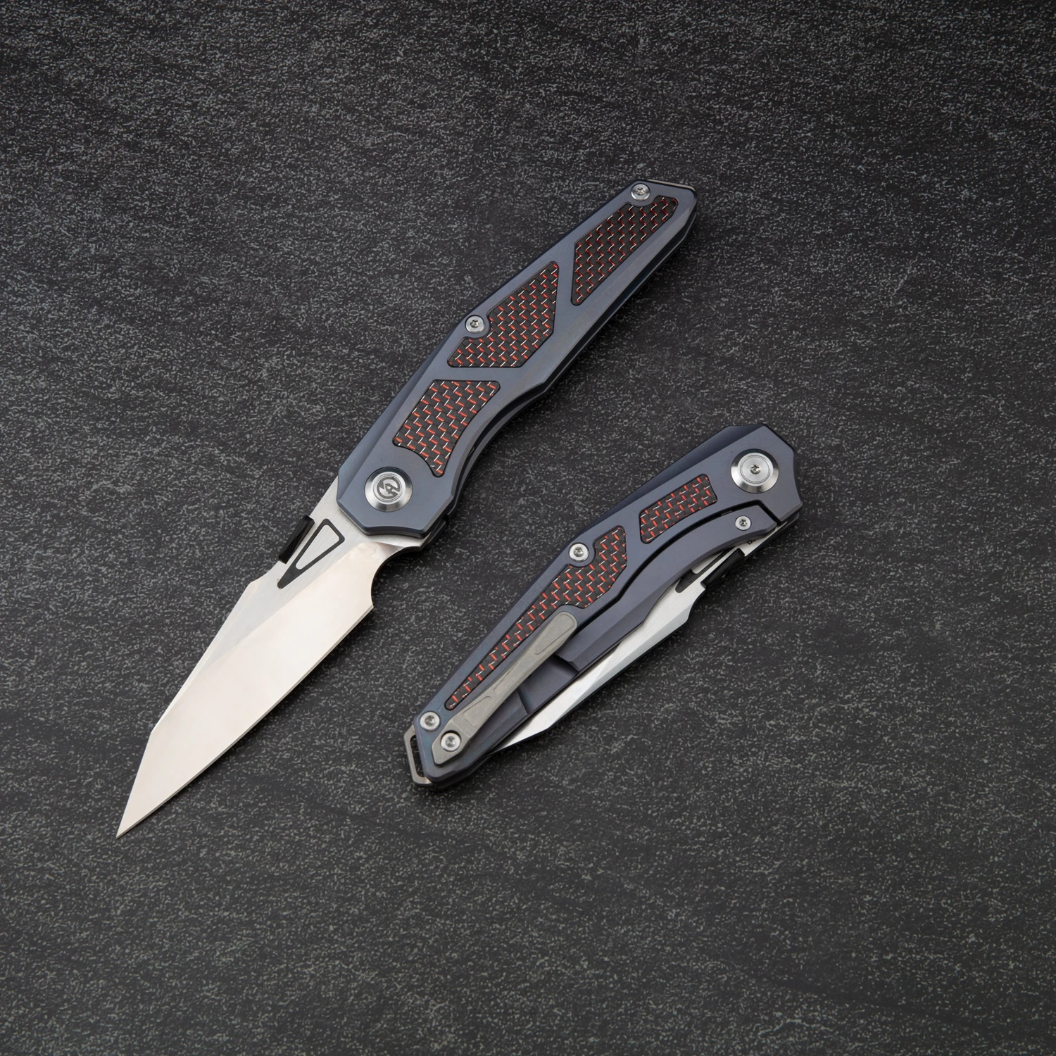 Maxace-Glede-Folding-Knife-Titanium-Handle-m390-Blade-Outdoor-Hunting ...