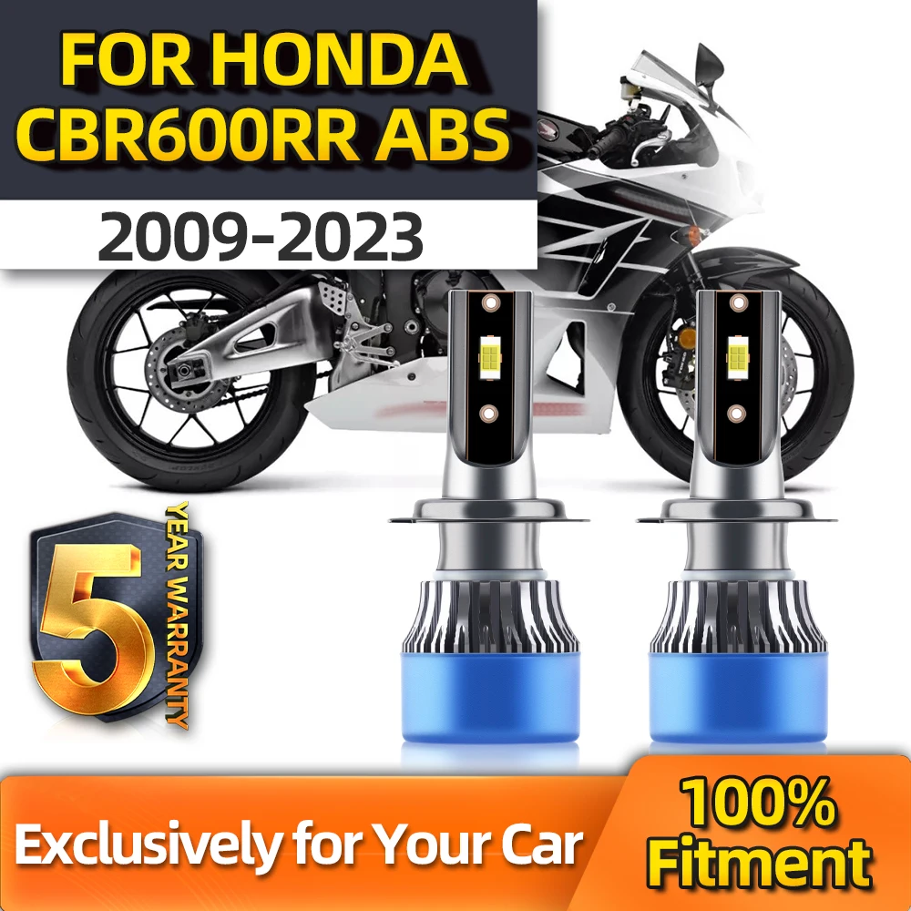 Crossfox-1Pair-12V-CSP-LED-Motorcycle-Headlight-H7-Hi-Lo-Beam-All-in ...