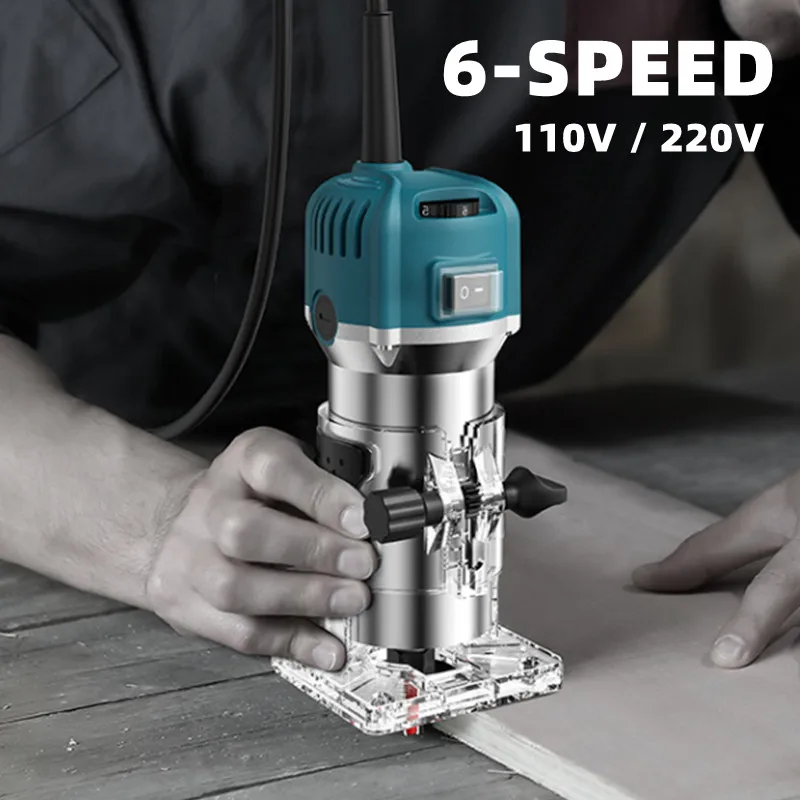 Upgraded-6-speed-800W-Woodworking-Electric-Trimmer-33000-RPM-Wood ...