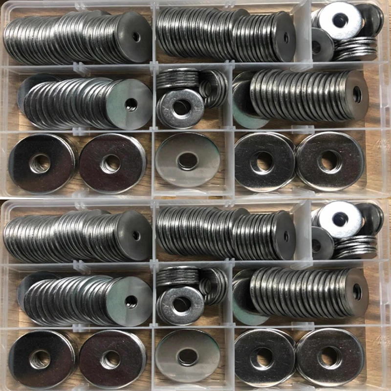 75-170-230PCS-Large-Flat-Washers-304-Stainless-Steel-Big-Plain-Washers ...