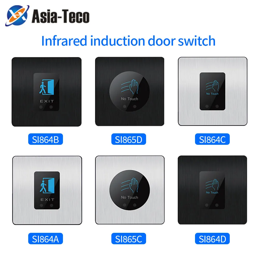 DC12V-24V-Access-Button-Door-Exit-Release-Switch-Infrared-No-Touch-Gate ...