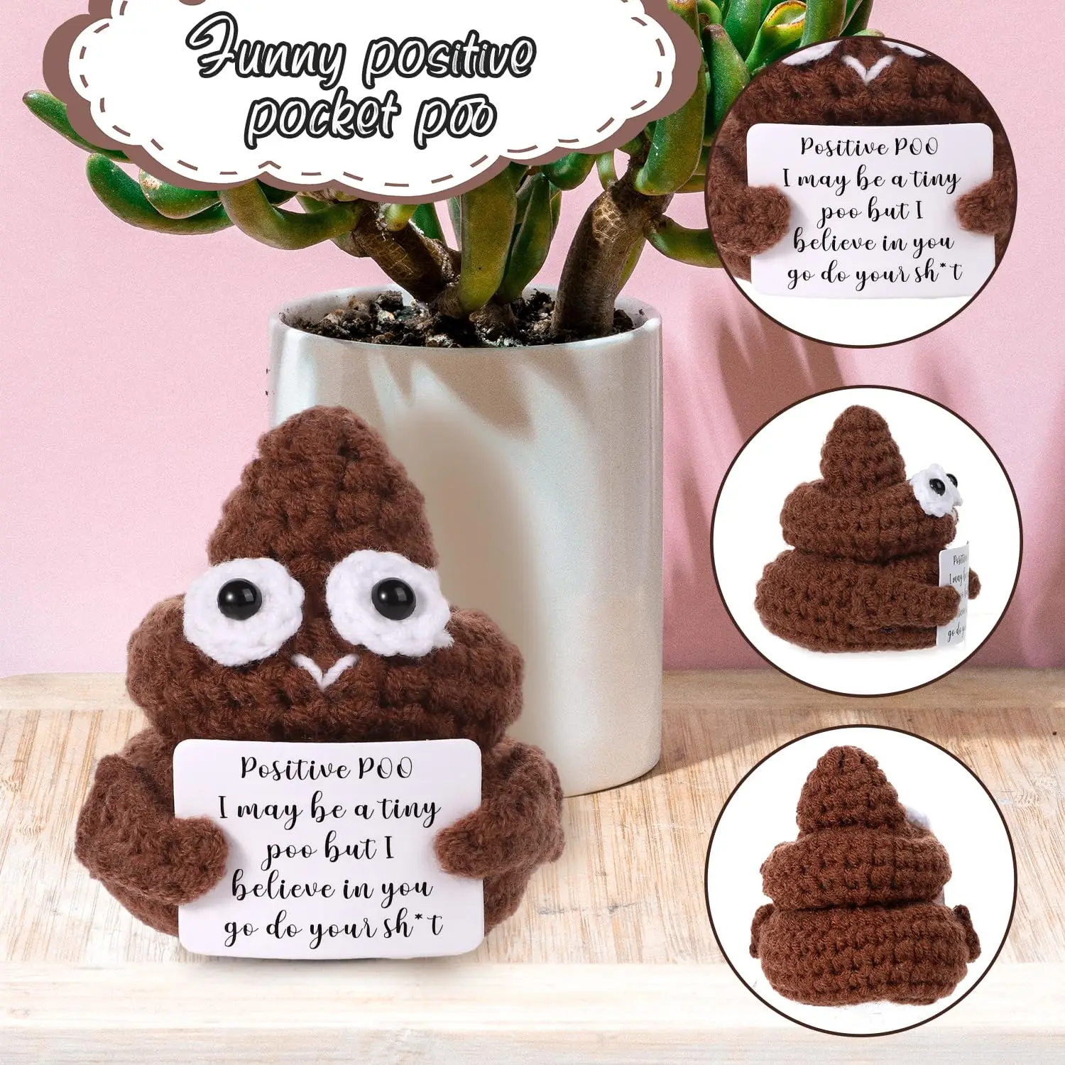 I-PC-Mini-Funny-Positive-Knitted-Poo-Doll-Creative-Cute-Inspirational ...