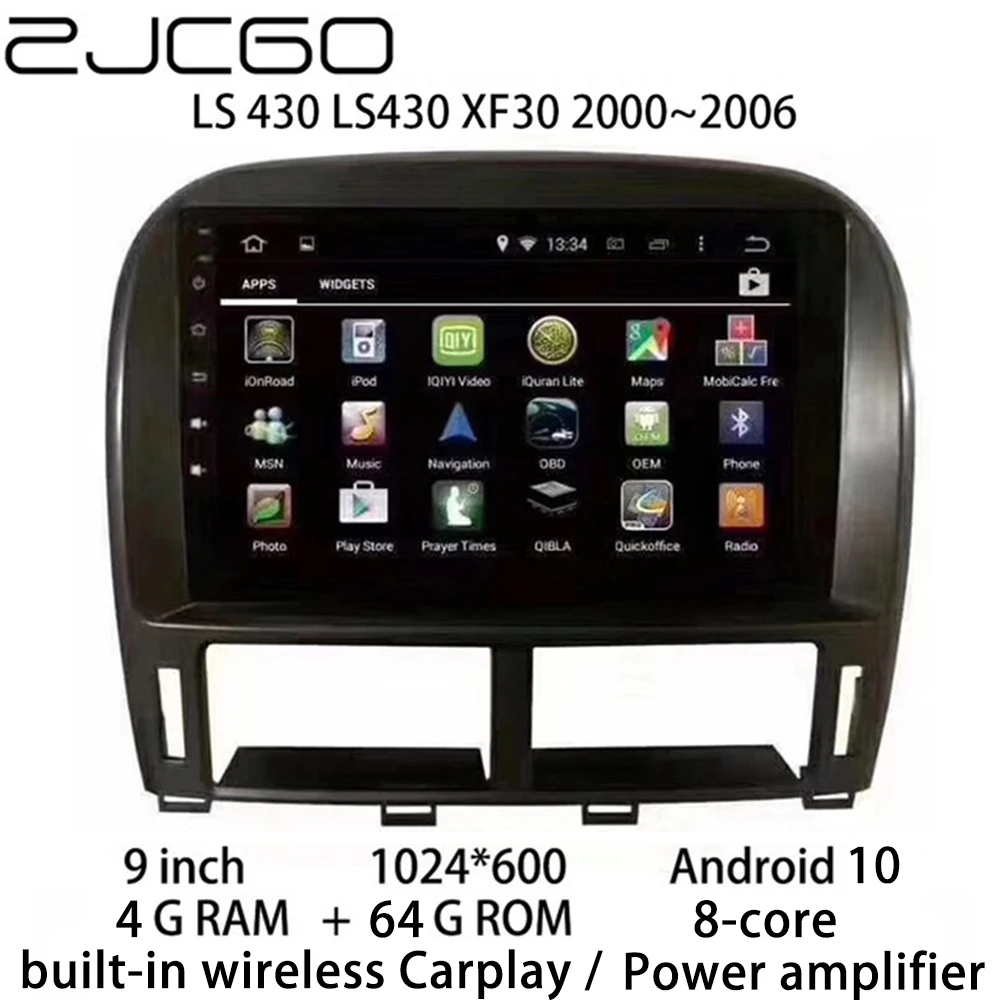 ZJCGO-Car-Multimedia-Player-Stereo-GPS-Radio-Navigation-Android-Screen ...
