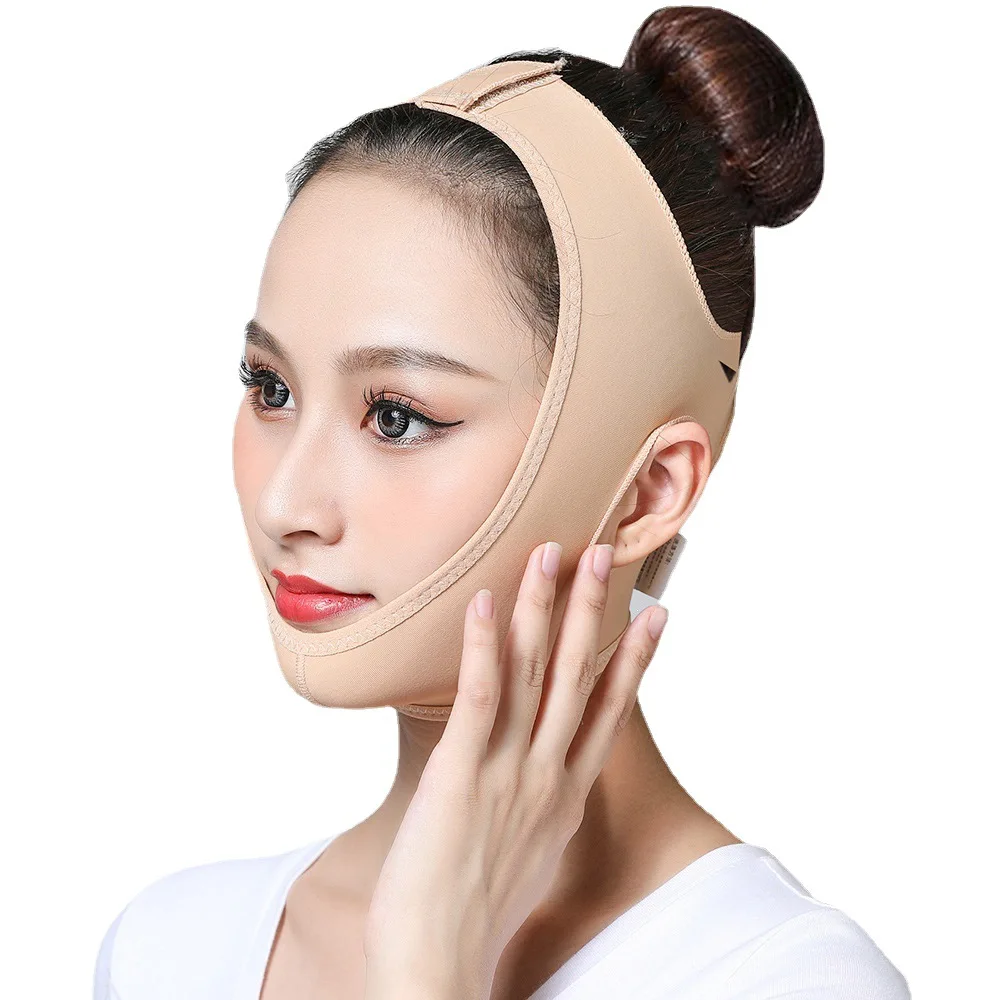 Elastic-Face-Slimming-Bandage-V-Line-Face-Shaper-Women-Chin-Cheek-Lift ...