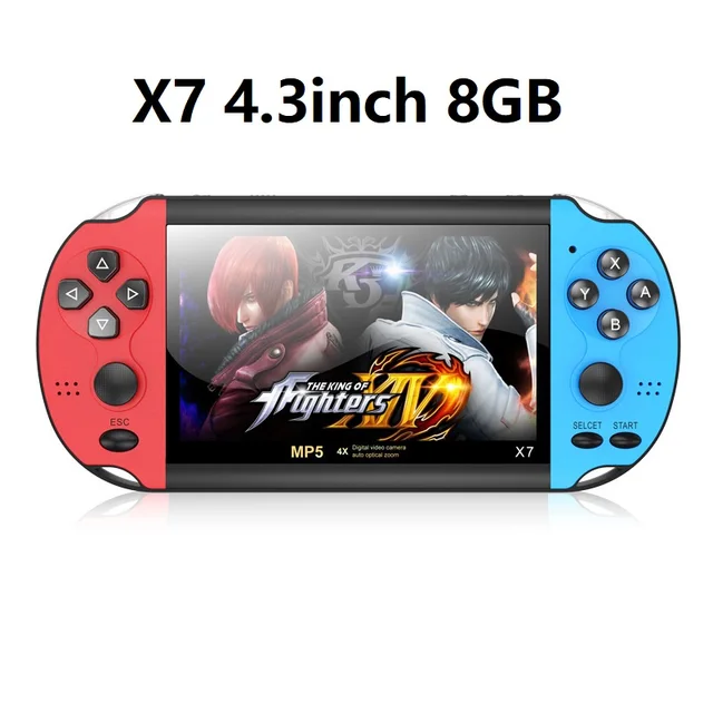 X12 Plus 7inch 16GB Game Console Games X7/ X7 Plus Handheld Game Player ...