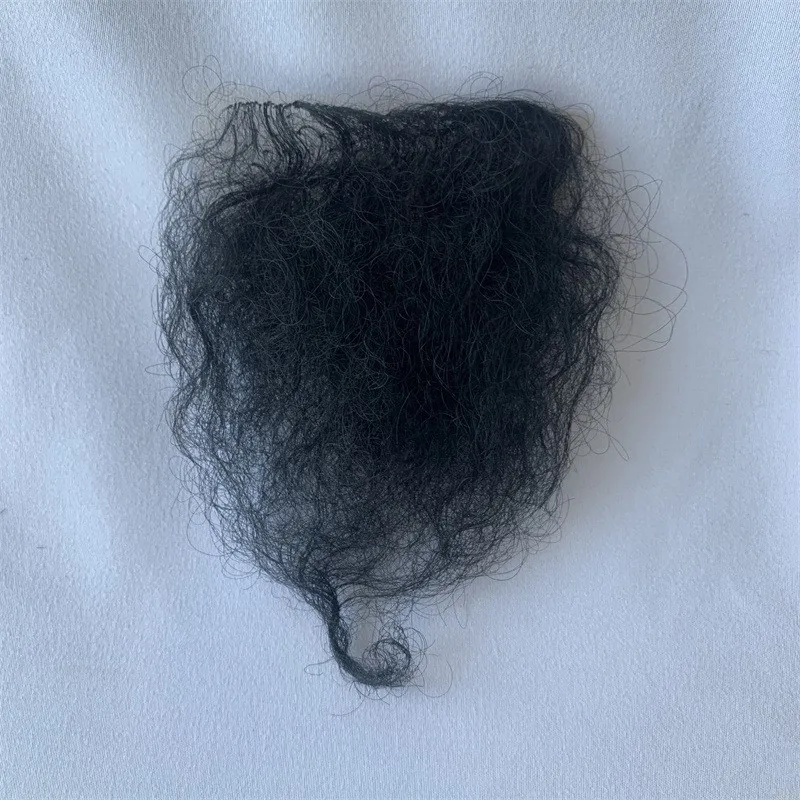 Real-hair-hand-woven-simulated-private-body-hair-patch-fake-pubic-hair ...