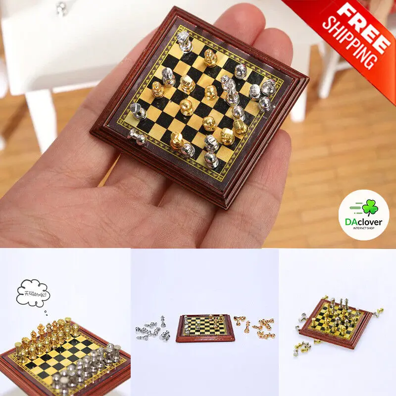 Mini-Conjunto-De-Xadrez-Port-til-Pequeno-Min-sculo-De-Xadrez-De-Bolso ...