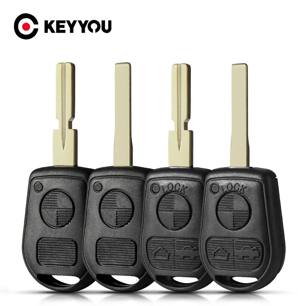 KEYYOU For BMW E31 E32 E34 E36 E38 E39 E46 Z3 Z4 Case Fob 3 BTN Uncut ...