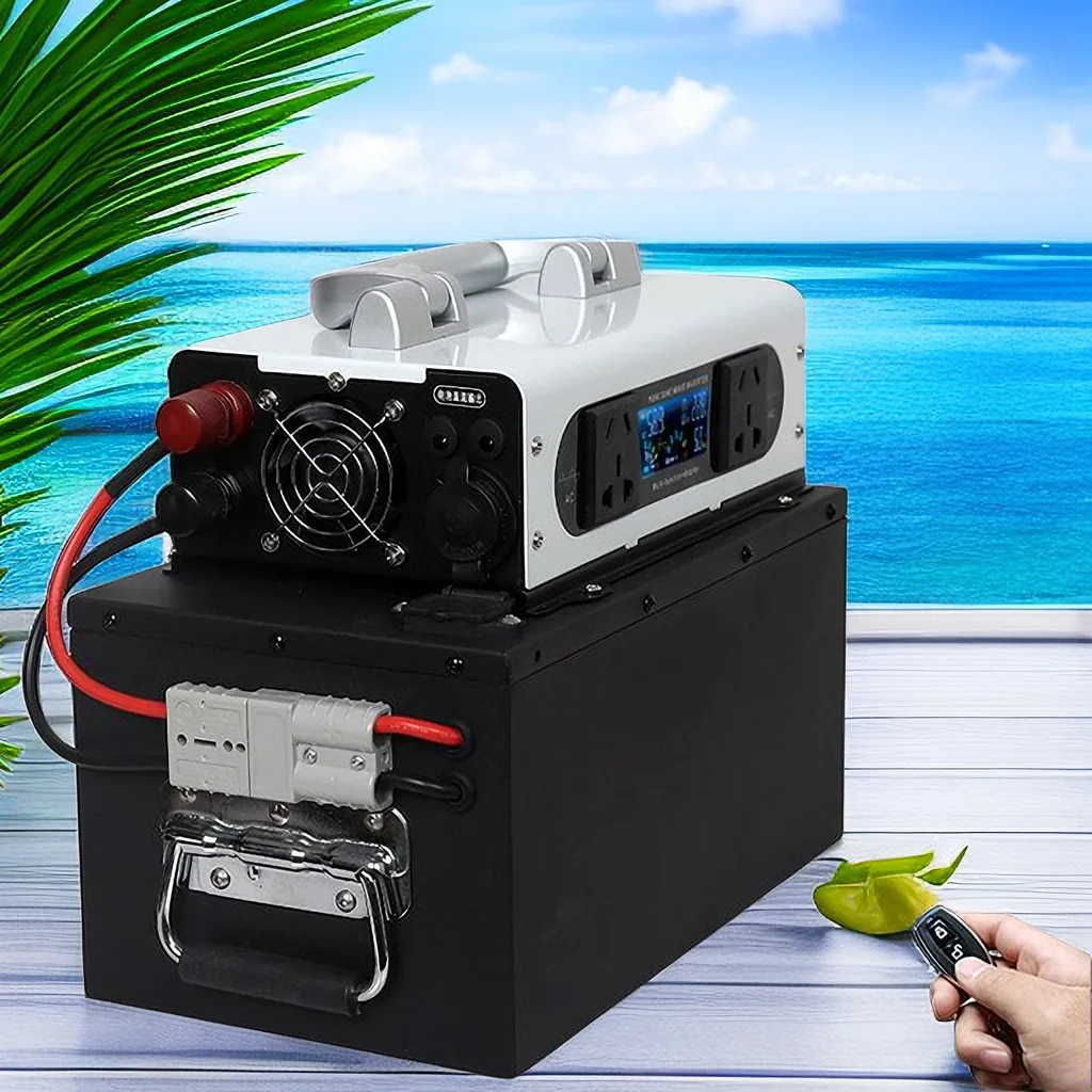 Inverter-12V-220V-Pure-Sine-Wave-Portable-Power-Bank-Solar-Inversor ...