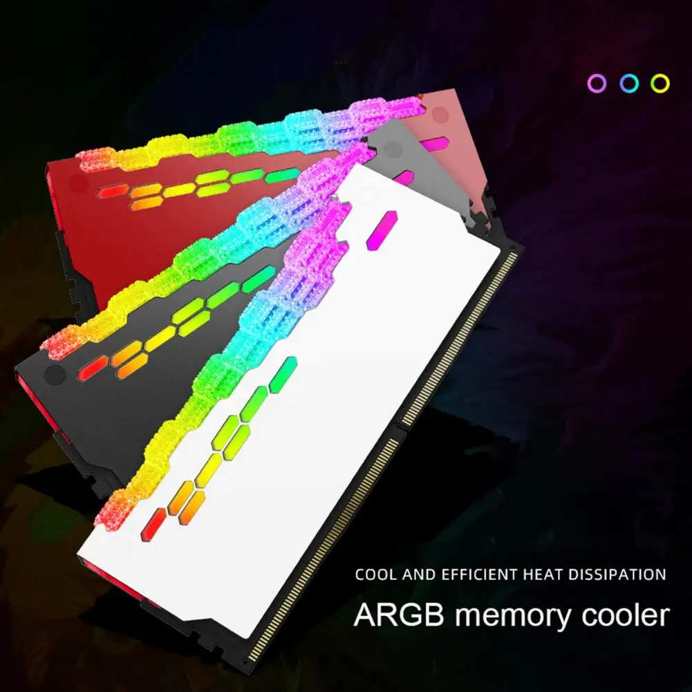 Coolmoon Ra 2 메모리 Ram 방열판 Ram Rgb Ddr3 Ddr4 메모리 냉각 방열판 쿨러 Ram 데스크탑 Pc