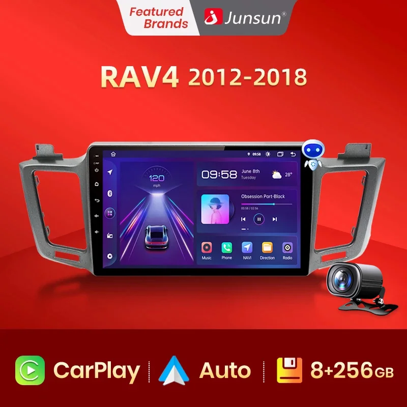 Junsun V1pro AI Voice 2 Din Android Radio Samochodowe Dla Toyota RAV4 junsun-v1pro-ai-voice-2-din-android-radio-samochodowe-dla-toyota-rav4