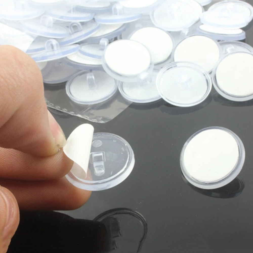Small Disc 2cm Round Self Adhesive Strong Hook Seamless Ceiling Home ...