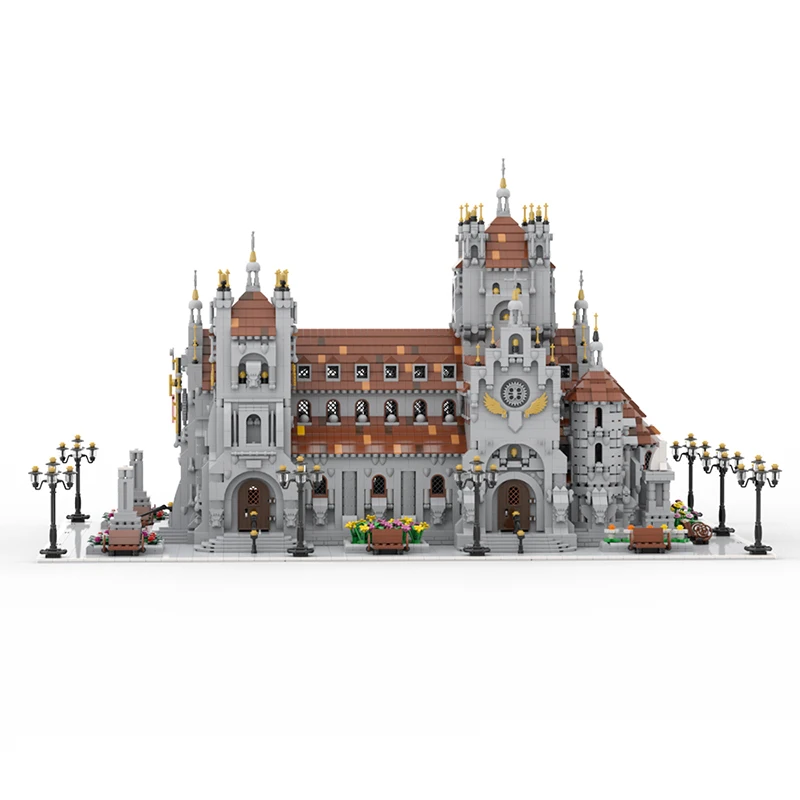BuildMoc-Medieval-Castle-Big-Historic-Church-Building-Blocks-Retro ...