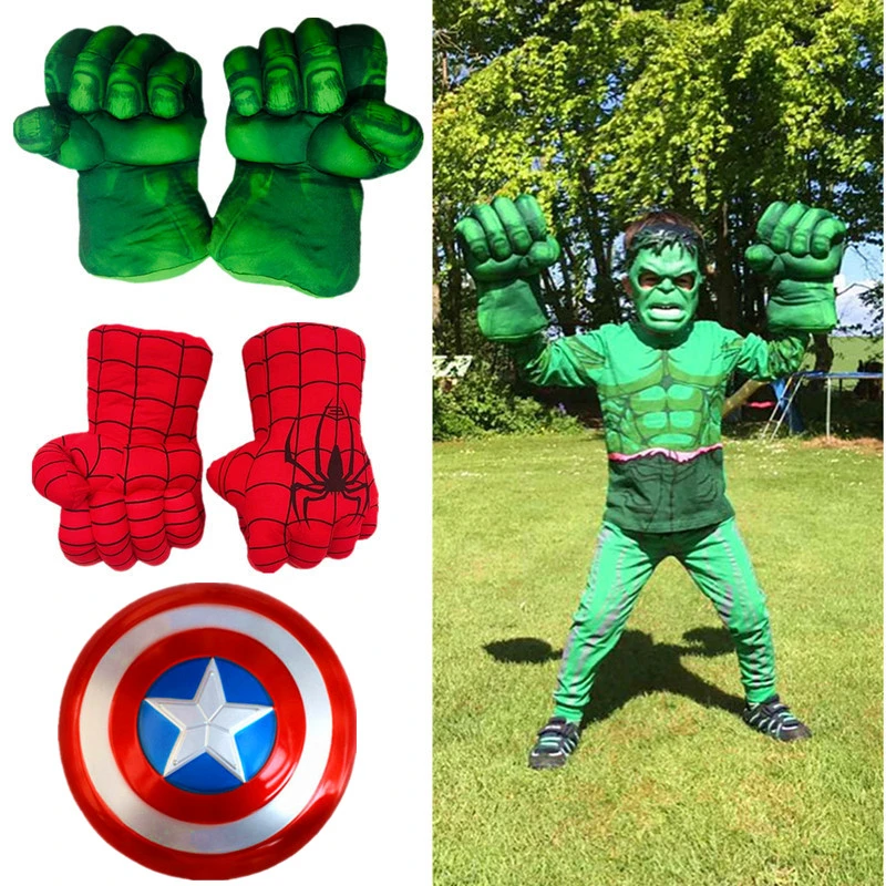 Superhero Hands and Capes for Kids Superhero Boxing Gloves Toys Fists ...