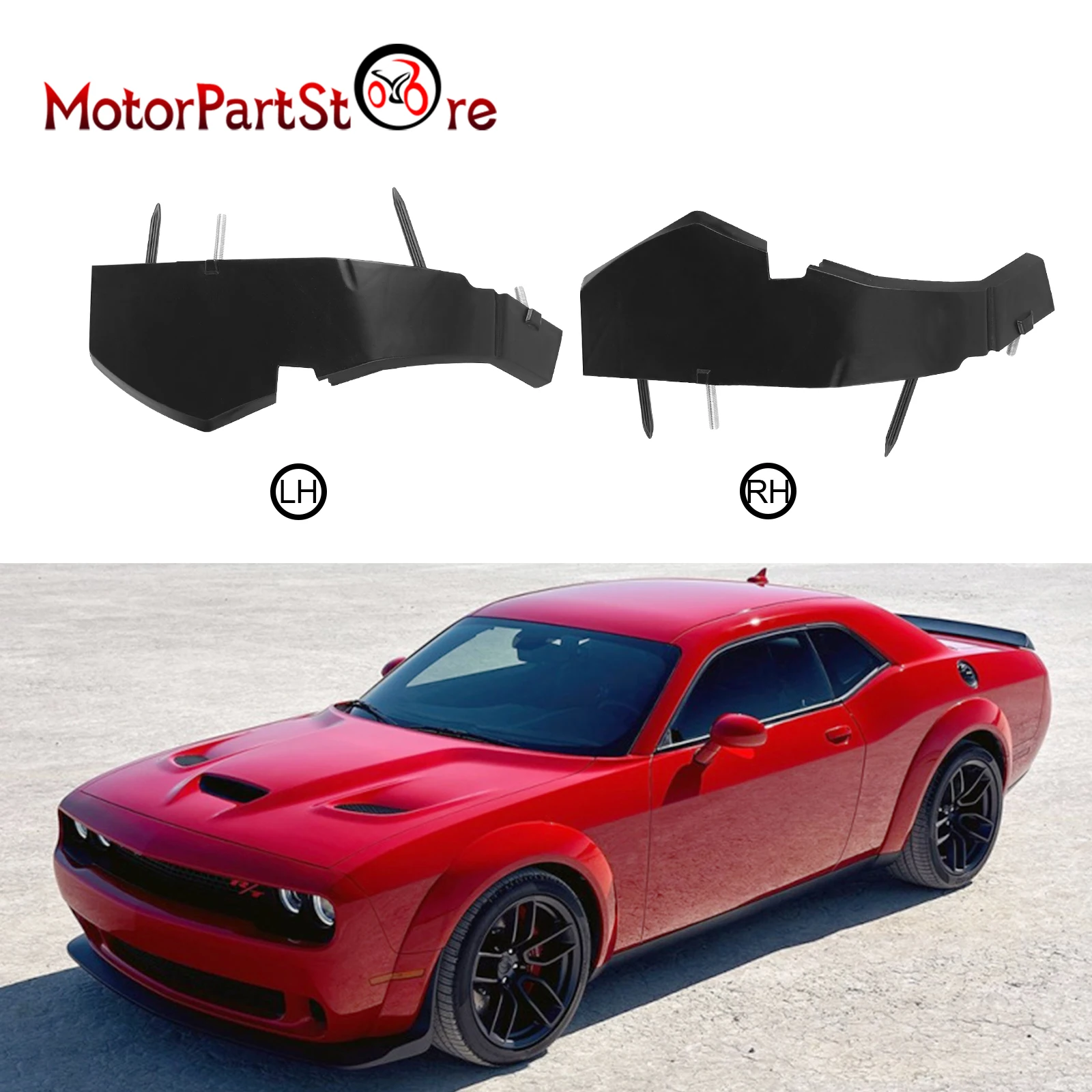 1-Pair-Front-Fascia-Bumper-Support-Brackets-Cover-Retainer-for-Dodge ...