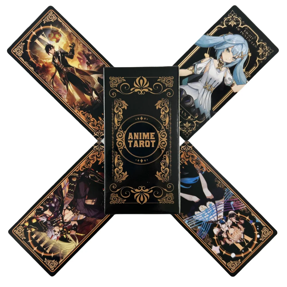 Anime Tarot Cards A 78 Deck Oracle English Visions Divination Edition ...