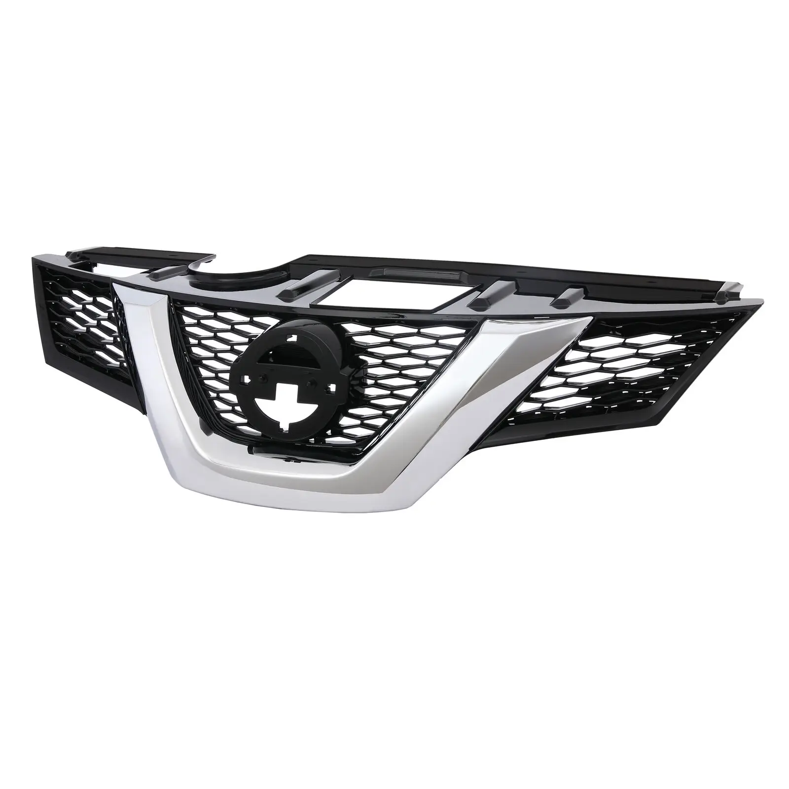 Front-Bumper-Grille-for-Nissan-Rogue-2014-2015-Painted-Black-Shell ...