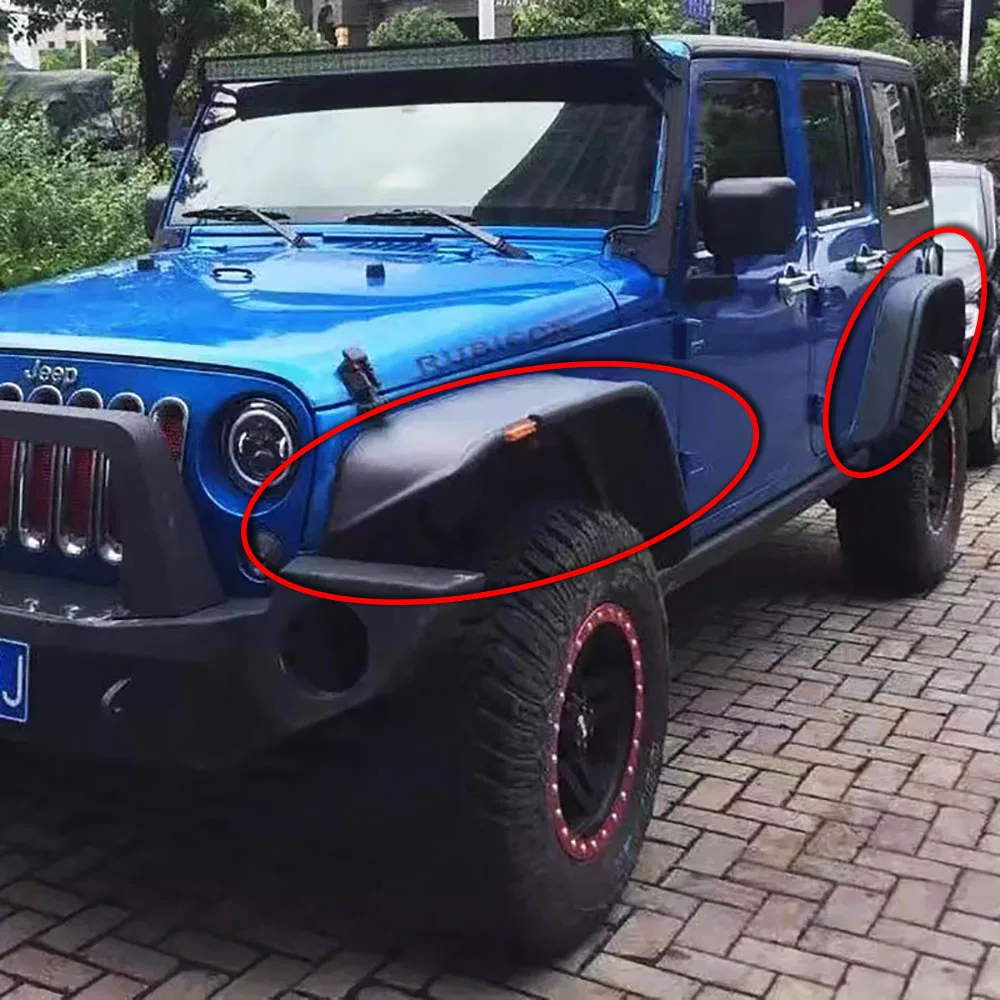 Lantsun J094 ABS Wheel Eyebrow Fender Flares Front/Rear for Jeep for ...