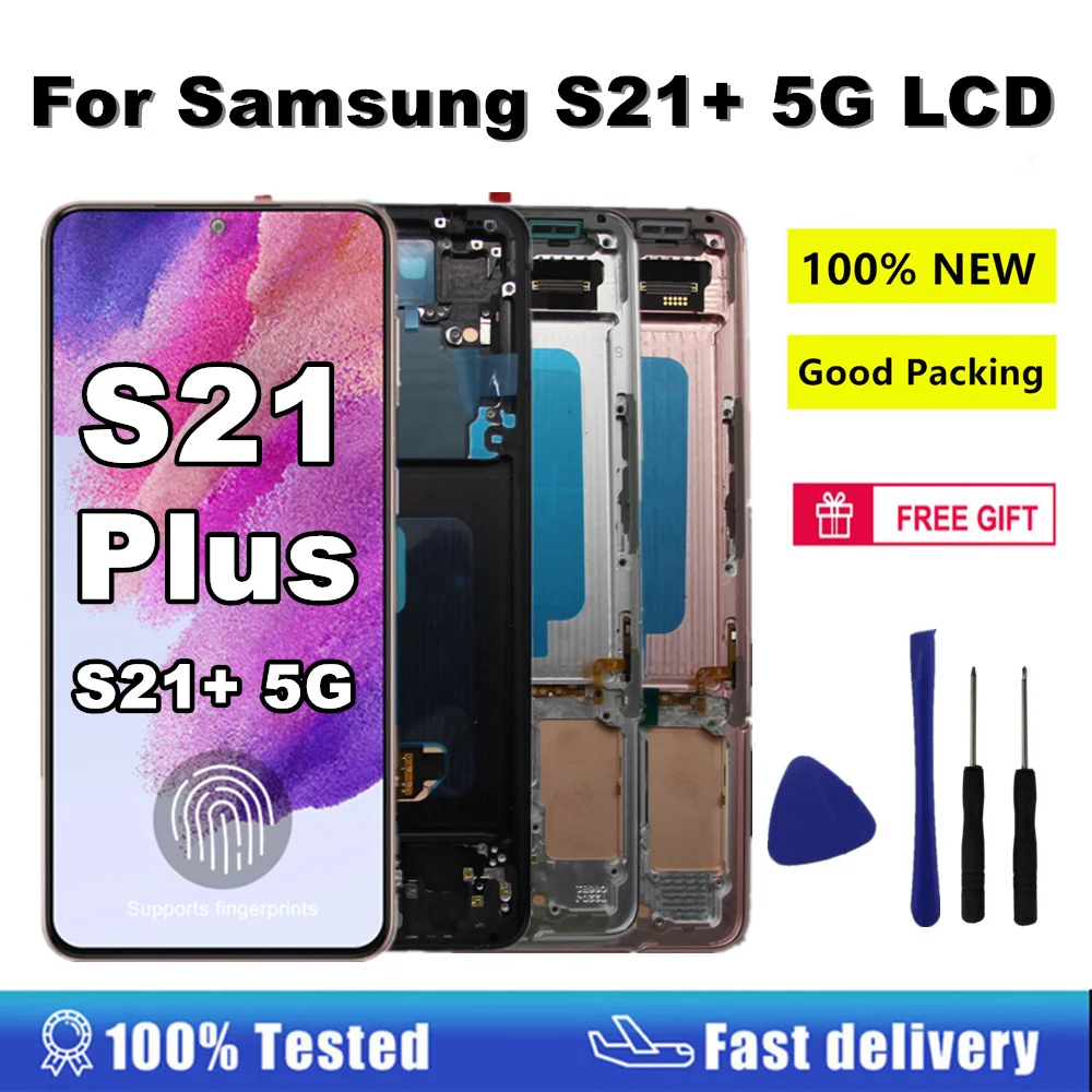 S21+ AMOLED For Samsung S21 Plus LCD Display Touch Screen Digitizer For ...