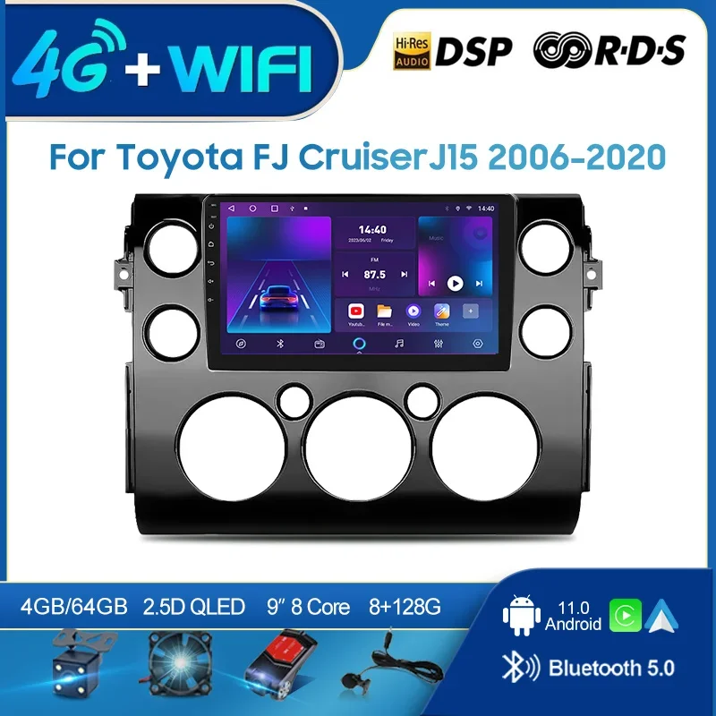 QSZN For Toyota FJ Cruiser J15 2006-2020 2din Android 12.0 Car Radio ...
