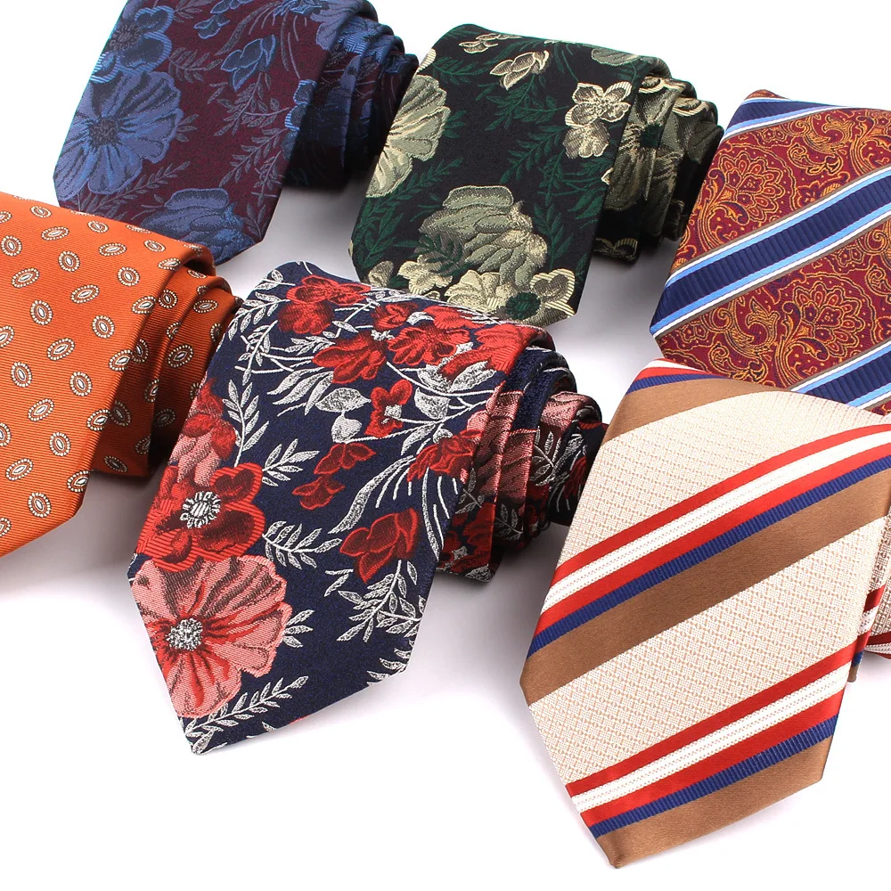 Neck Tie Paisley Luxury Ties For Man Wedding Groom Neckties Polyester ...