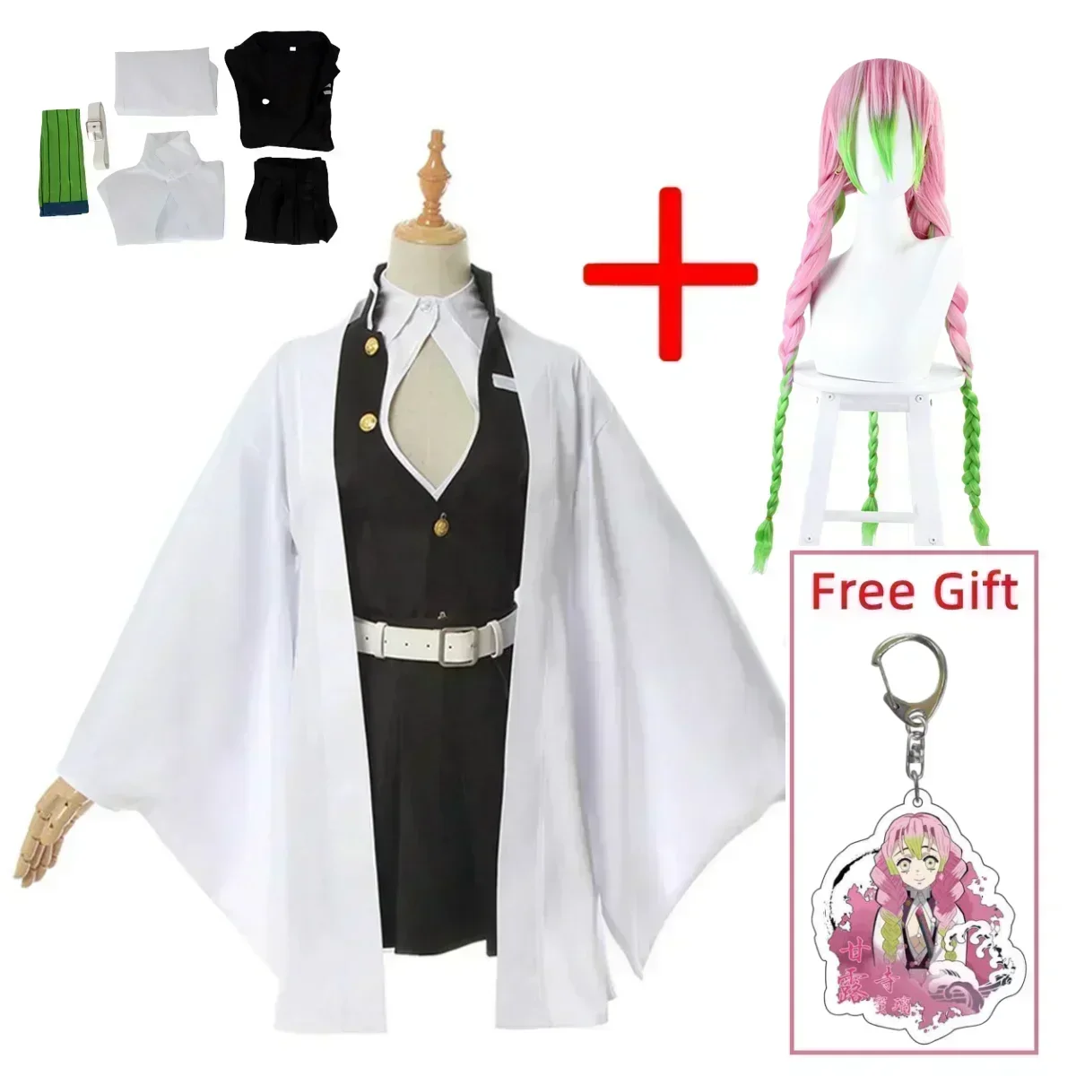 Anime-Kanroji-Mitsuri-Cosplay-Kostuum-Kimetsu-No-Yaiba-Kostuum-Kimono ...