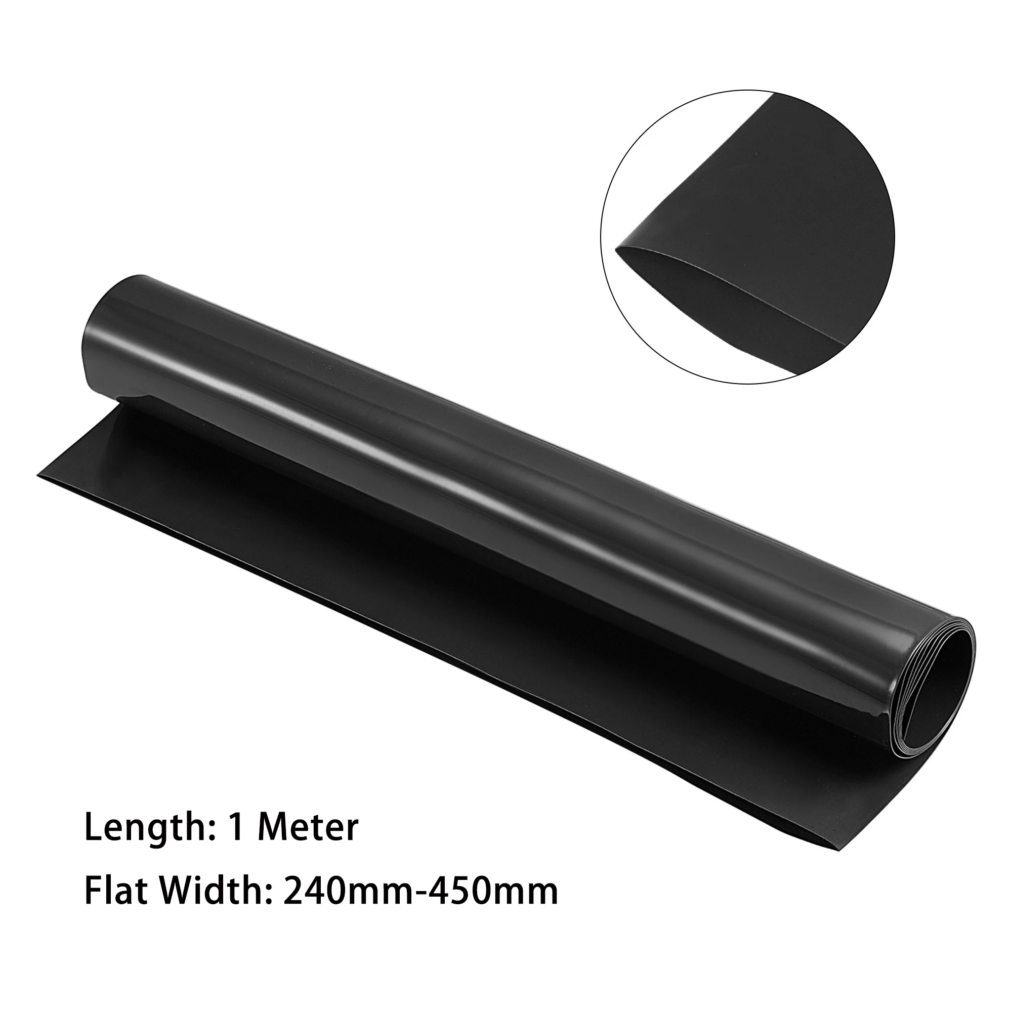 1 Meter Black 18650 lithium Battery PVC Heat Shrink Tube Pack 240mm ...
