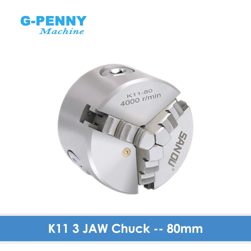 K11 80mm 3 jaw Chuck self centering manual chuck four jaw for CNC ...