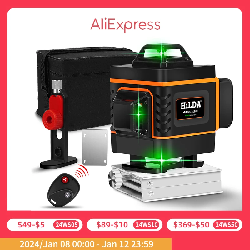 HILDA-3D-4D-Laser-Level-Level-Self-Leveling-360-Horizontal-And-Vertical ...
