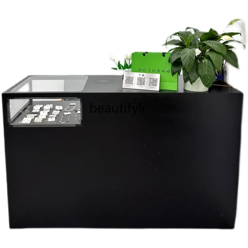 Clothing-Store-Bar-Counter-Simple-Cashier-Desk-Paint-Beauty-Salon ...