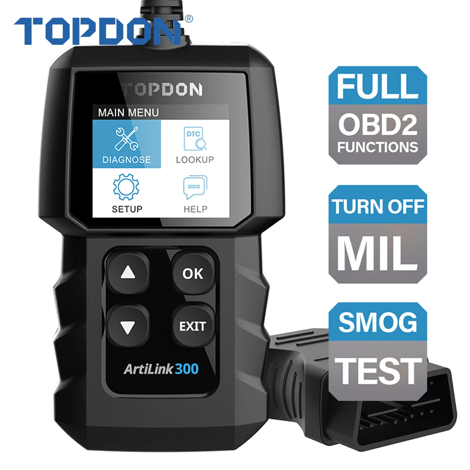 Topdon AL300 OBD2 Scanner For Car Code Reader Automotive Diagnostics ...