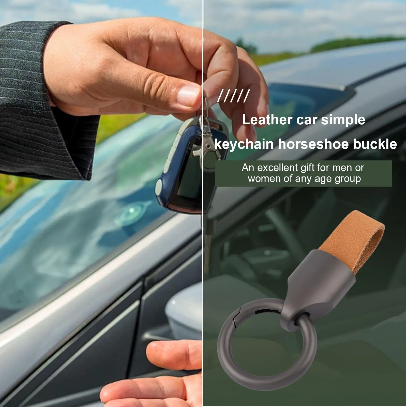 Car Key Chain With Key Fob Key Car Keys Chain Lock Buckle Car Key Ring ...