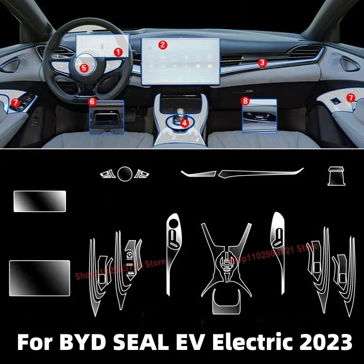 For-BYD-SEAL-EV-Electric-2023-Gearbox-Panel-Navigation-Automotive-Interior-Screen-TPU-Protective ...