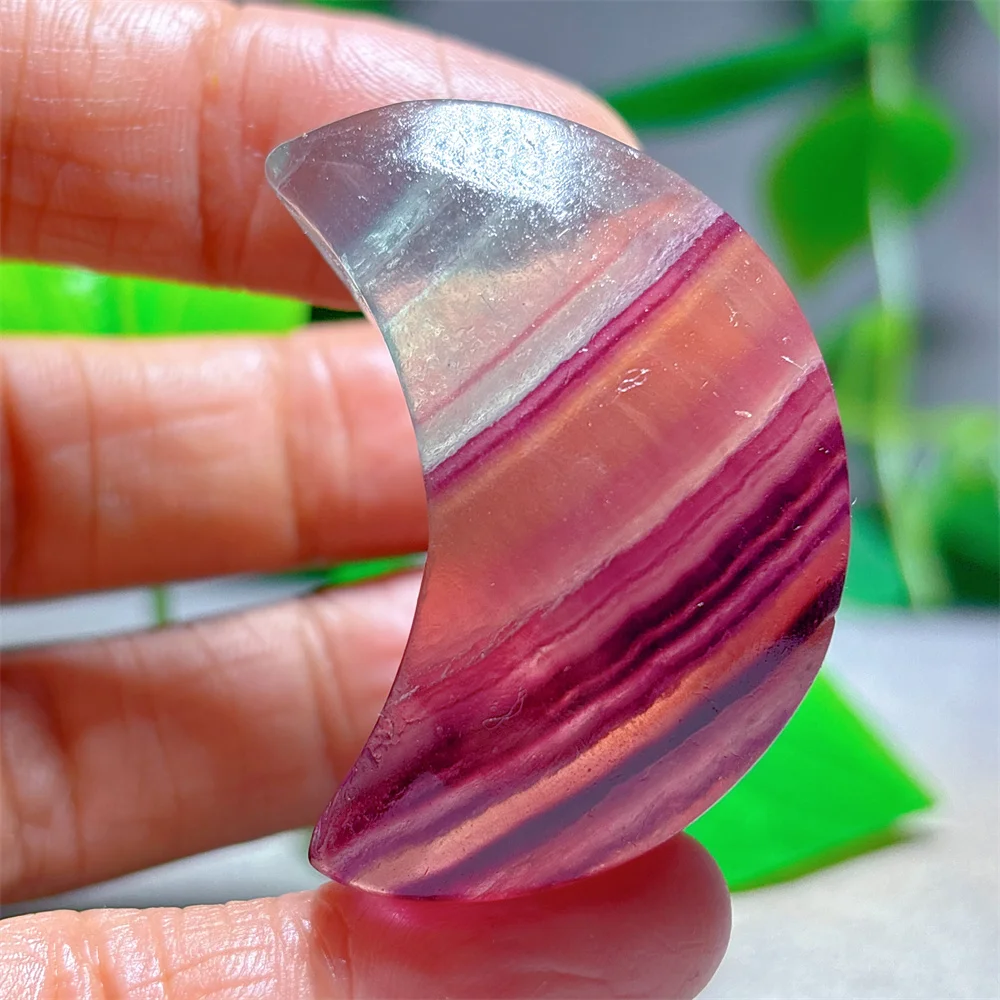 Fluorite Moon Crystal Natural Quartz Stone Home Decoration Minerals ...